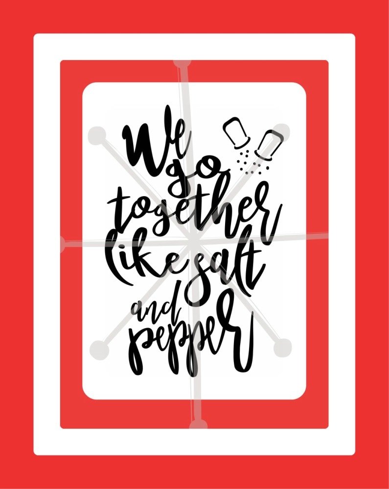 we go together like salt and pepper (54622) | SVGs | Design Bundles