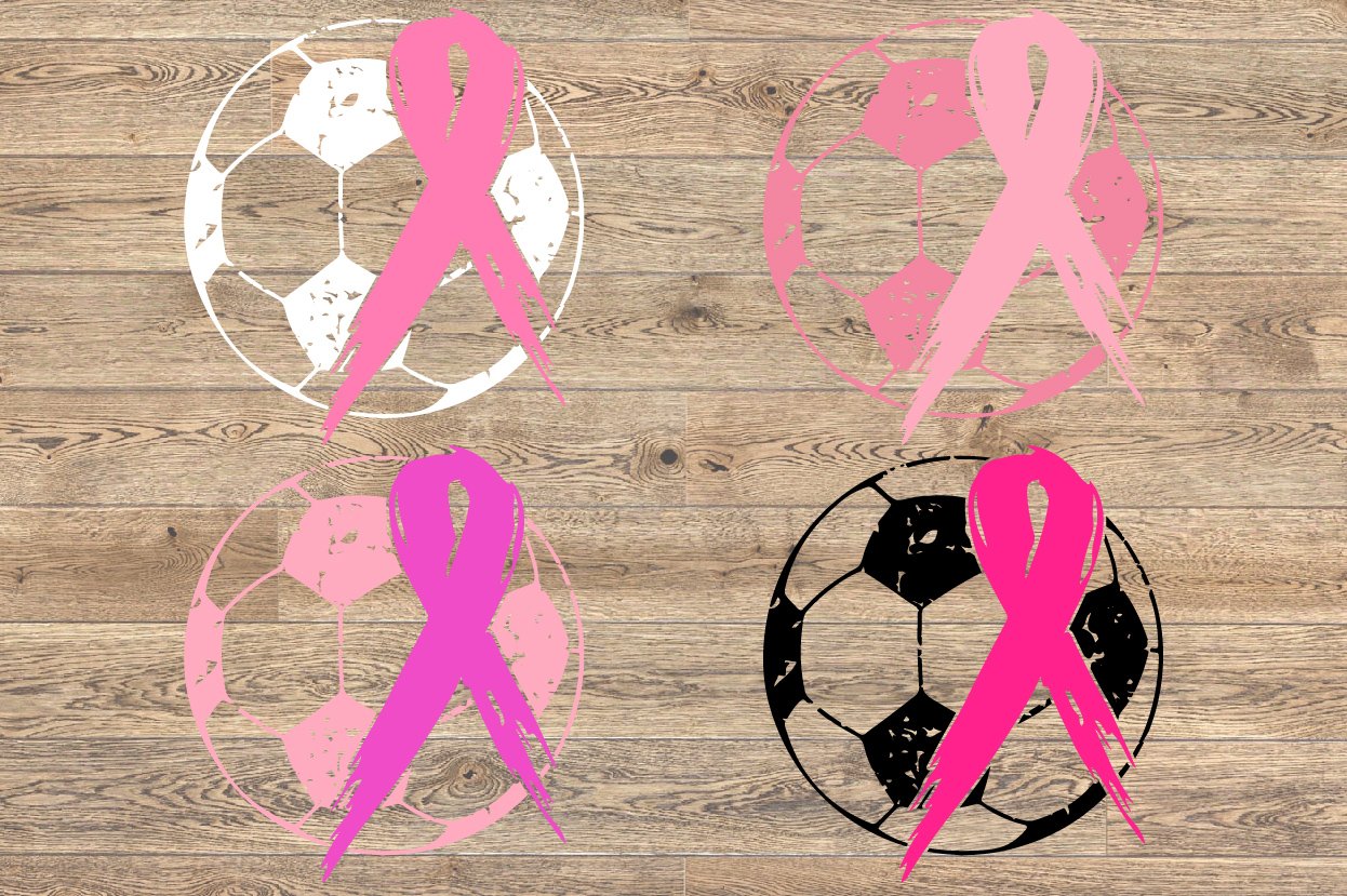 Soccer Tackle Breast Cancer Svg Awareness ribbon 1022s (147825) | SVGs ...