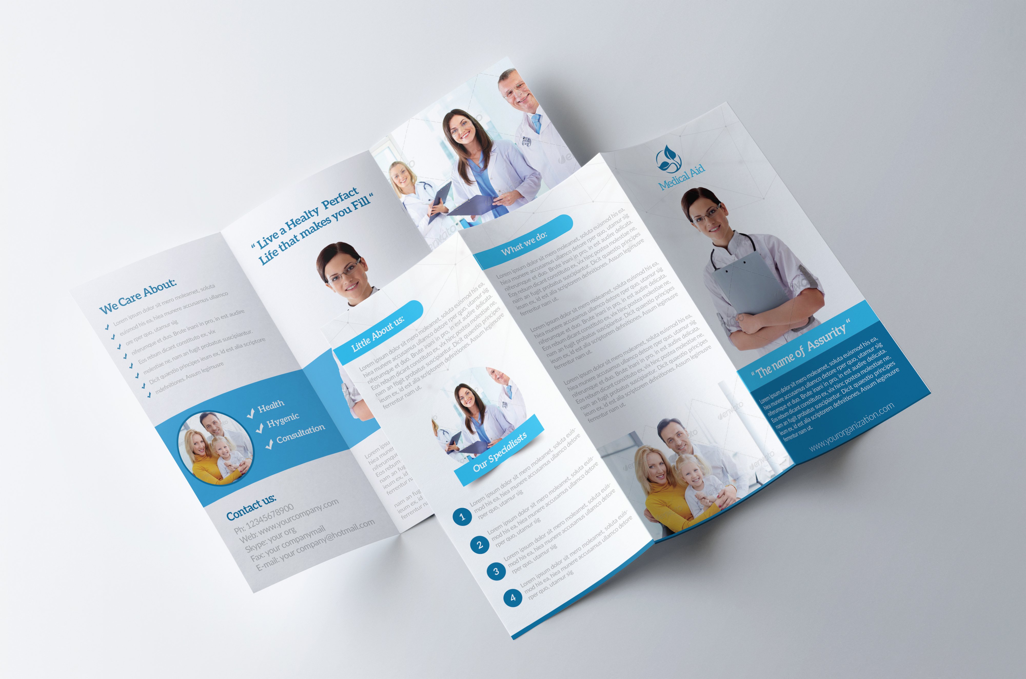 Medical Doctor Trifold Brochure (62406) | Brochures | Design Bundles