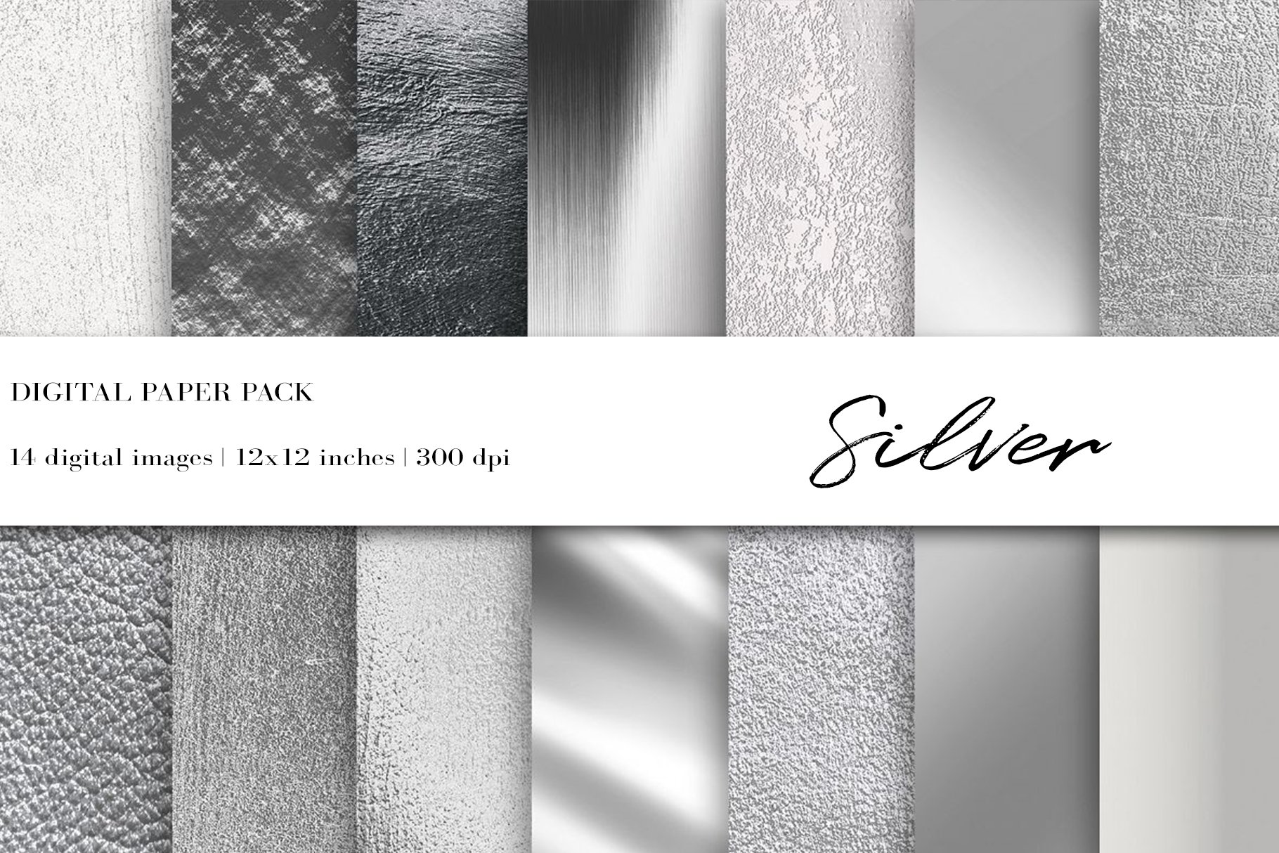 Silver Digital Paper, Silver Textures (98715) | Backgrounds | Design ...