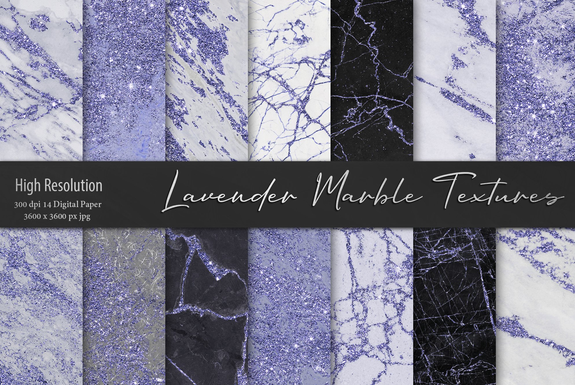 Valentines Lavender Marble Textures