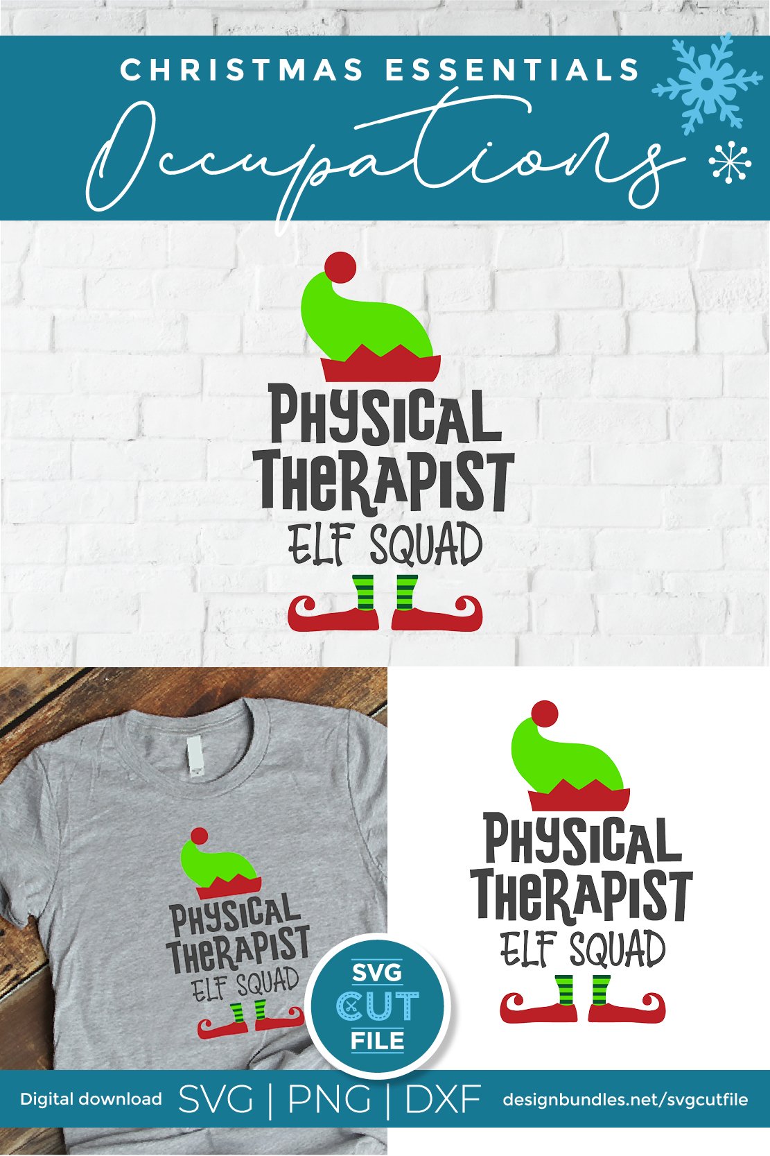 Christmas Physical Therapist svg - Physical Therapy elf svg (898319 ...