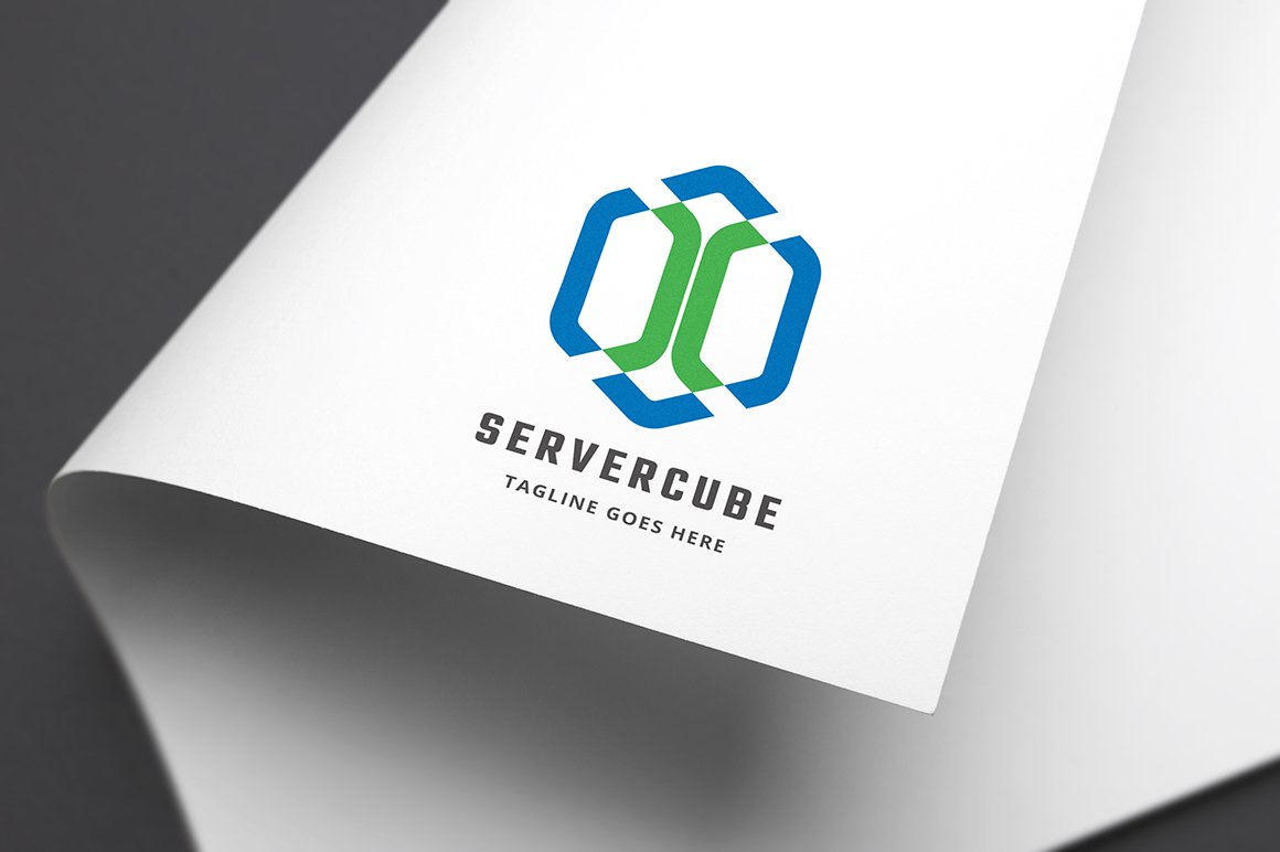 Server Cube Logo (669907) | Logos | Design Bundles
