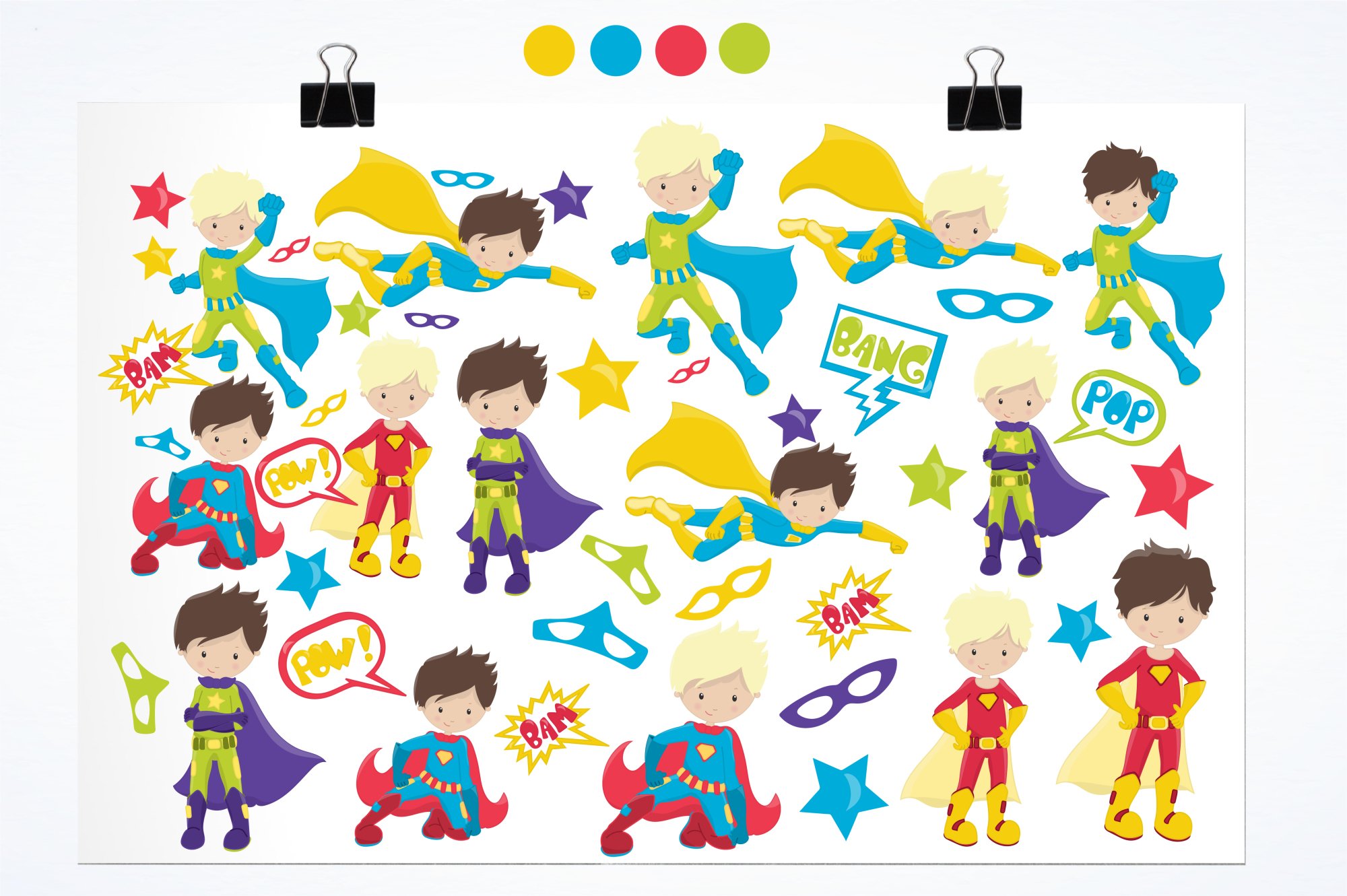 Super Hero graphics and illustrations (17221) | Illustrations | Design ...