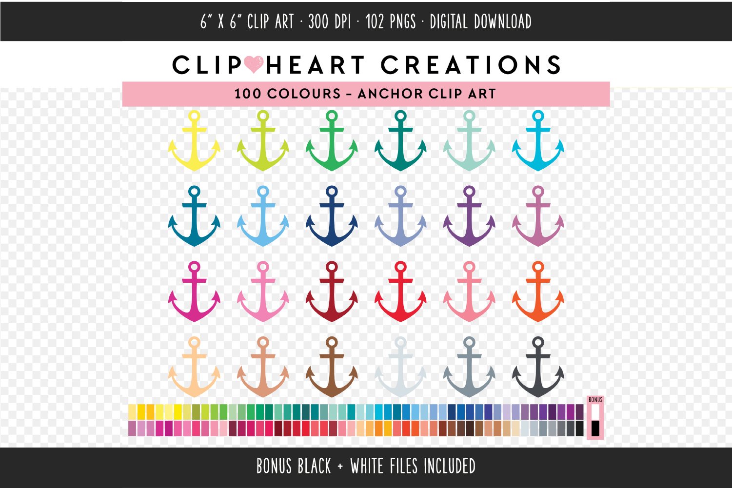 Anchors Clip Art - 100 Clip Art Graphics