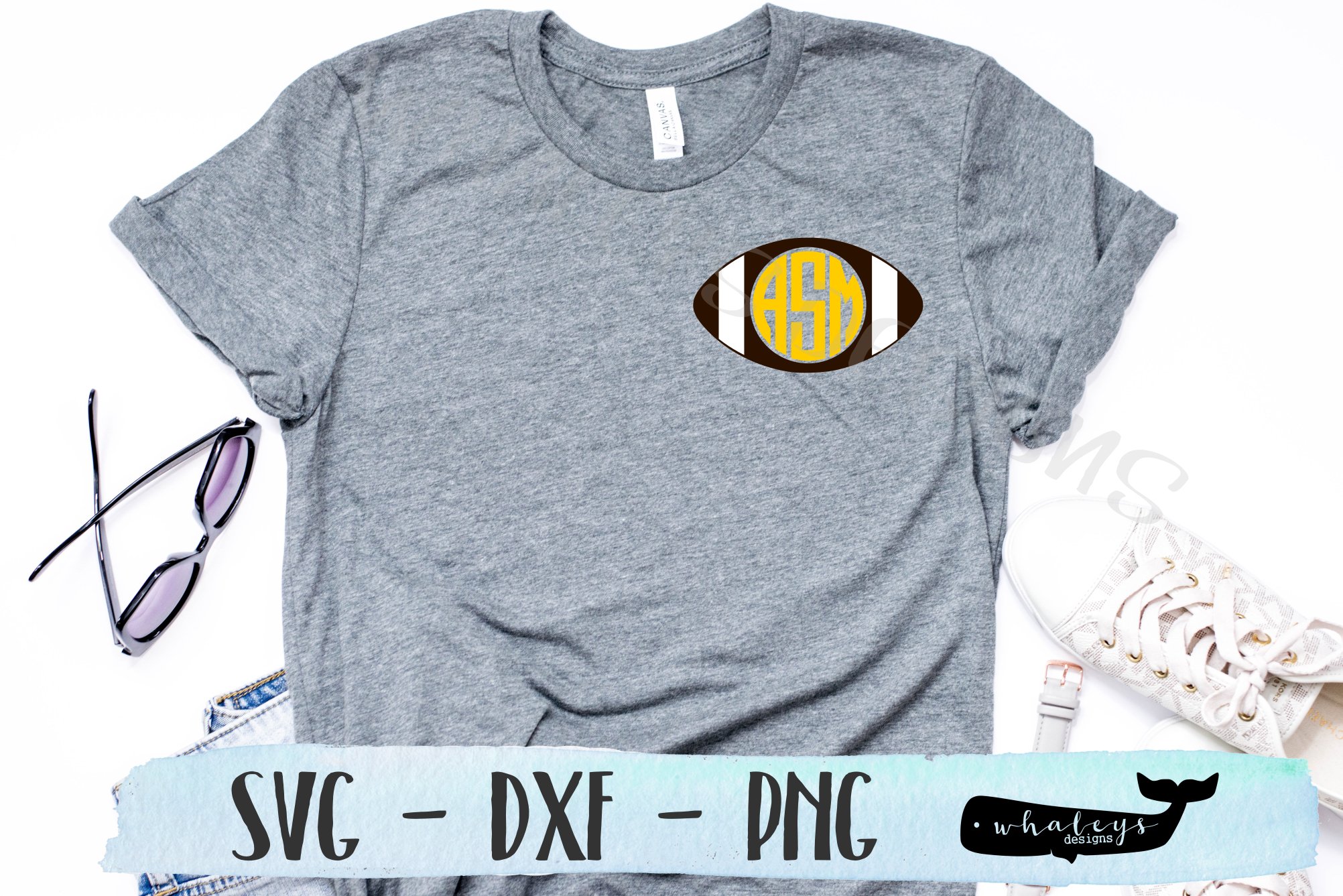 Football Monogram, Fall Sports Team SVG (837260) | SVGs | Design Bundles