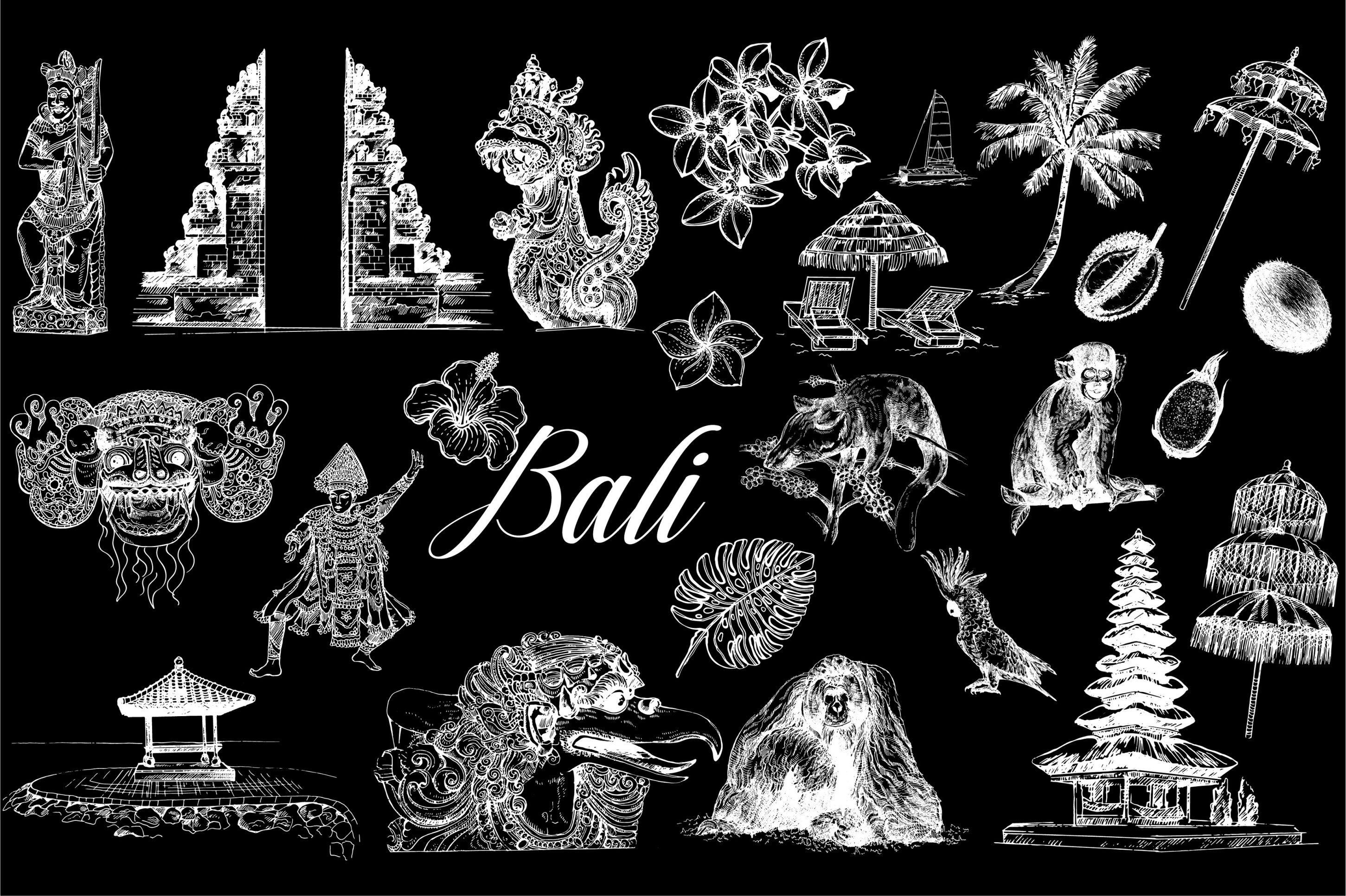 Bali (411029) | Illustrations | Design Bundles