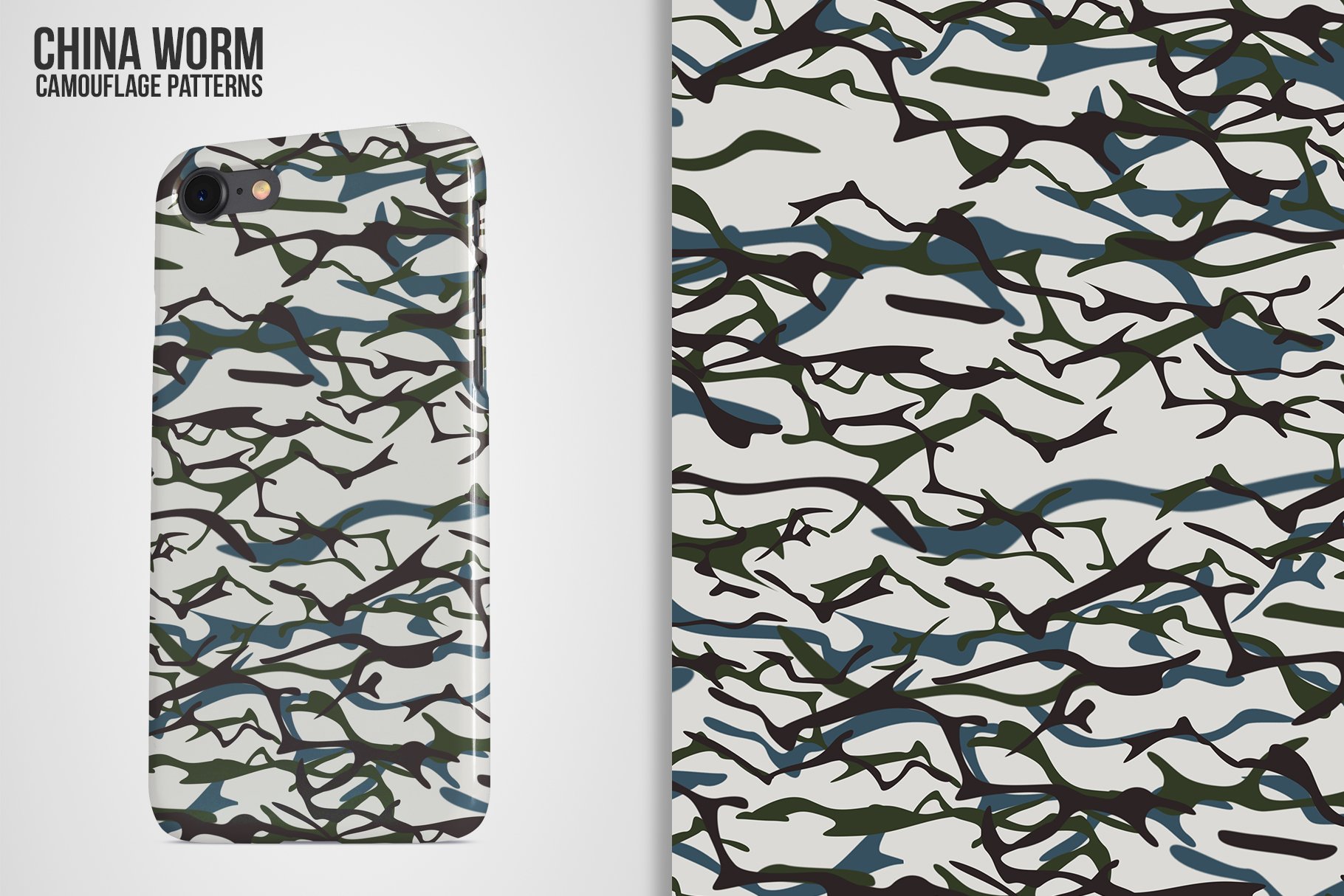 China Worm Camouflage Patterns (561379) | Patterns | Design Bundles