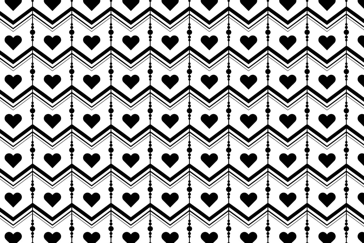 Black Heart Patterns