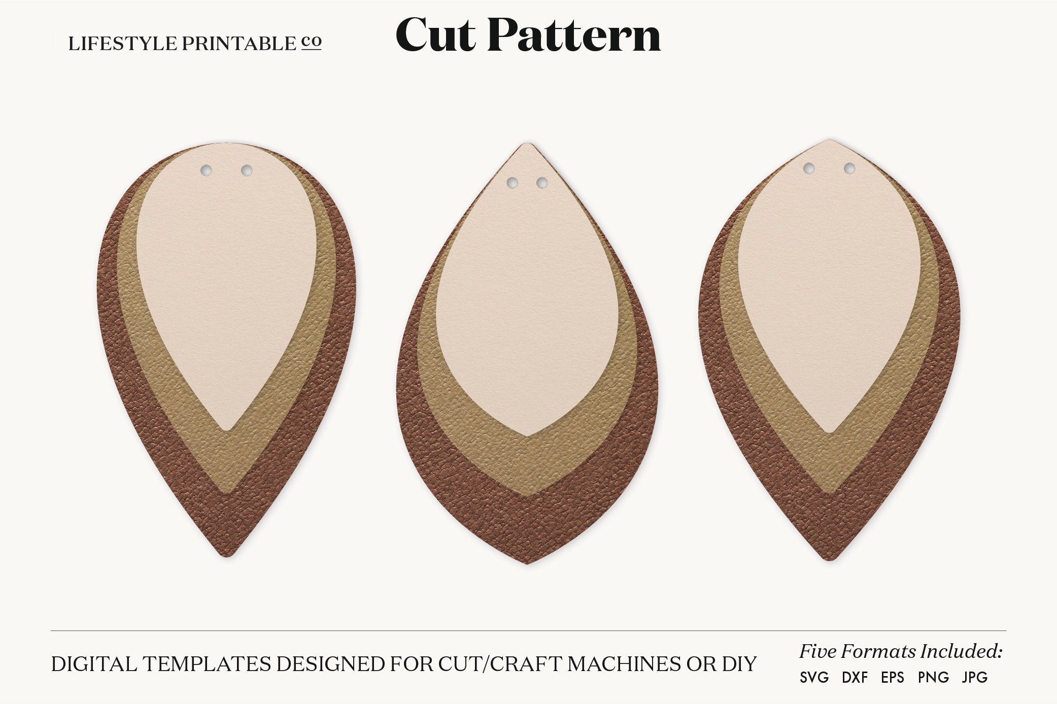 Free Printable Earring Template Printable World Holiday
