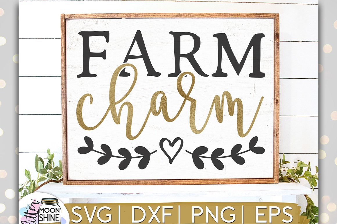 Farm Charm SVG DXF PNG EPS Cutting File (190050) | SVGs | Design Bundles