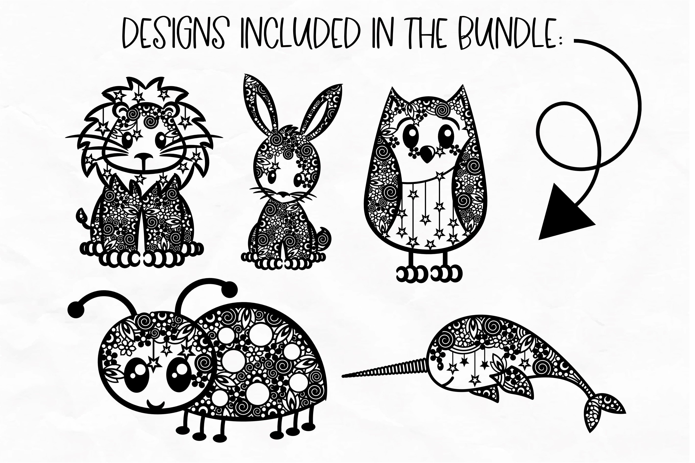 The ultimate Doodle Bundle! (1057388) | Cut Files | Design Bundles