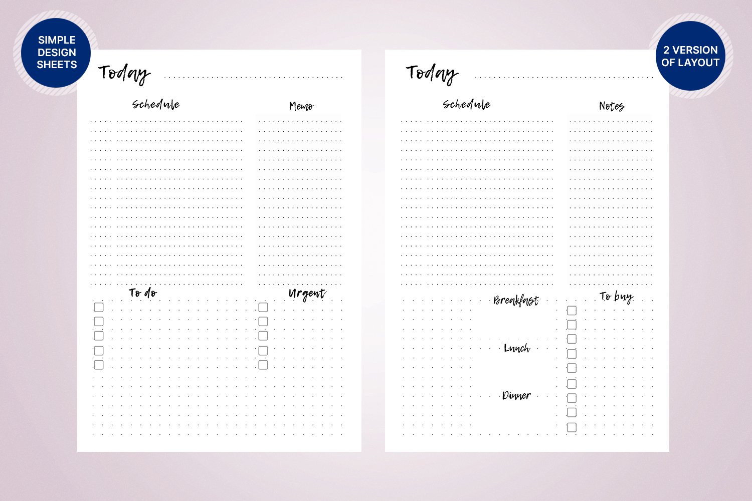 Undated daily planner's sheets. Printable A5 pages (1023095) | Inserts ...