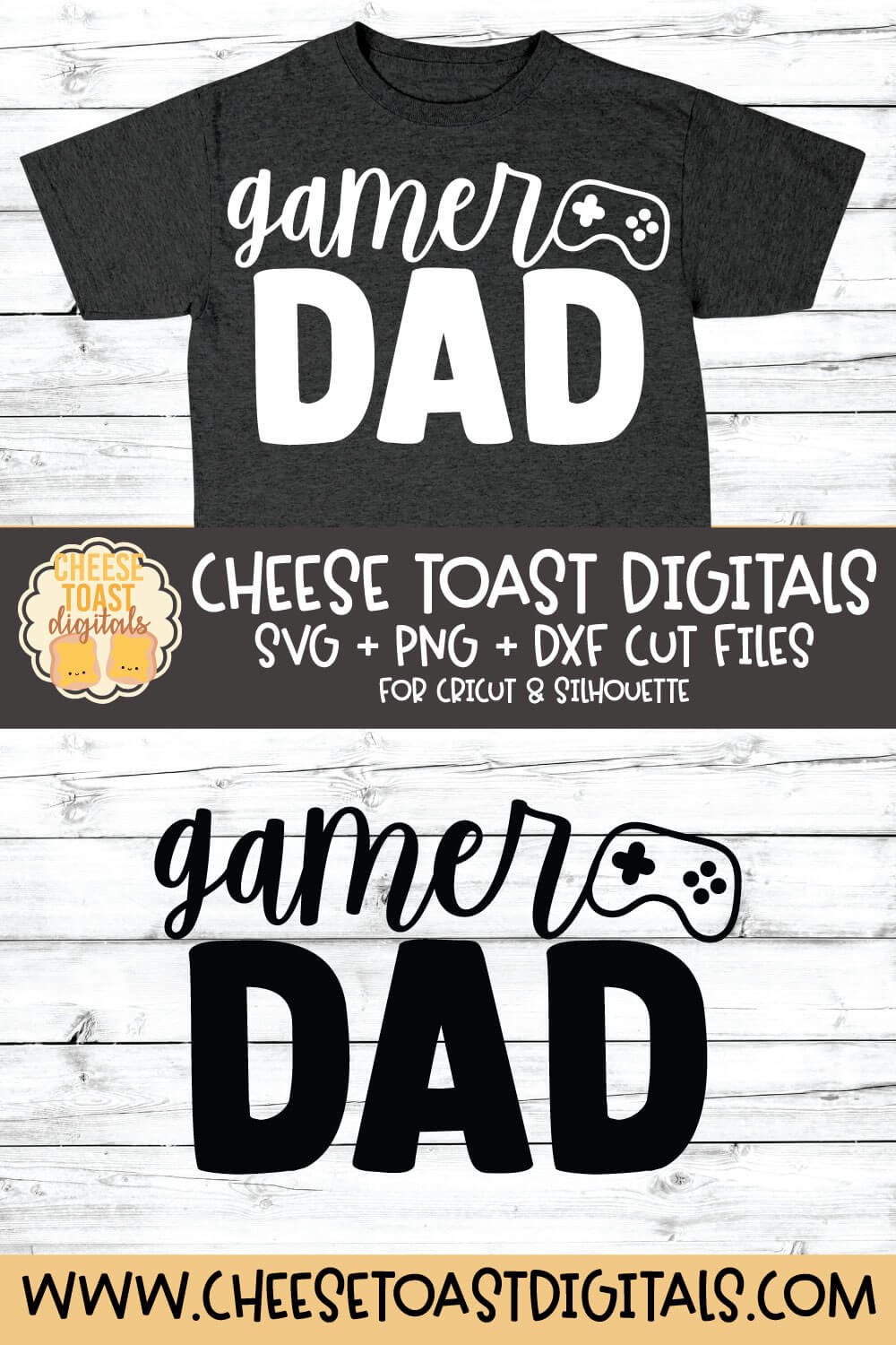 Gamer Dad SVG | Father's Day Cut File (576206) | Cut Files | Design Bundles