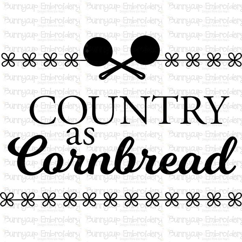 Farmhouse Country As Cornbread - SVG, Clipart, Printable (301953) | Cut ...