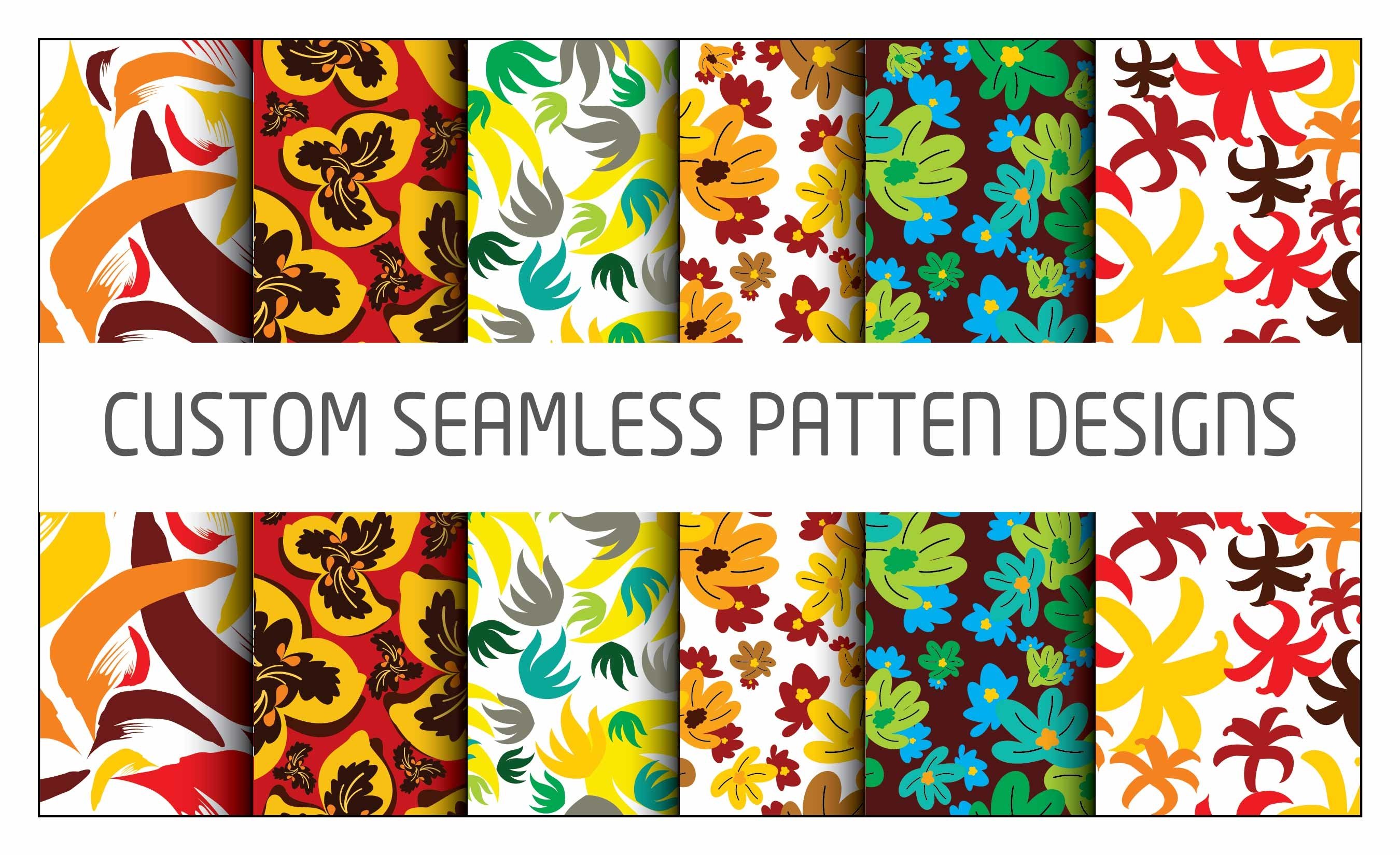 Custom Seamless Patterns (11343) | Patterns | Design Bundles