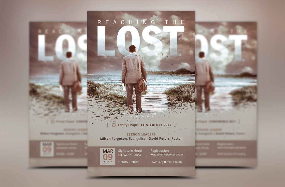 Church Missions Conference Flyer Template (21093) | Flyers | Design Bundles