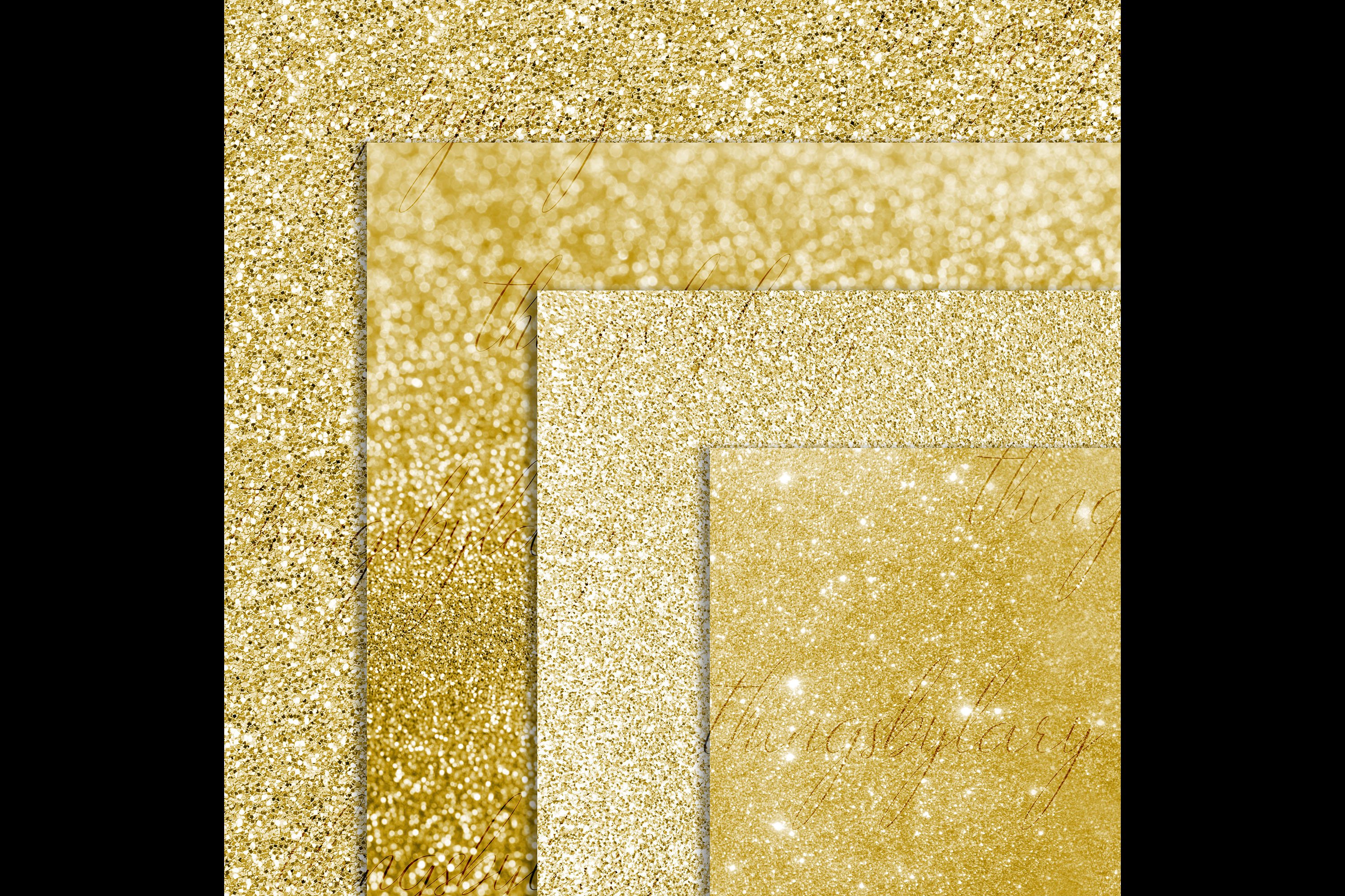 42 New Gold Glitter and Sequin Papers 8.5 x 11 inch (133814 ...