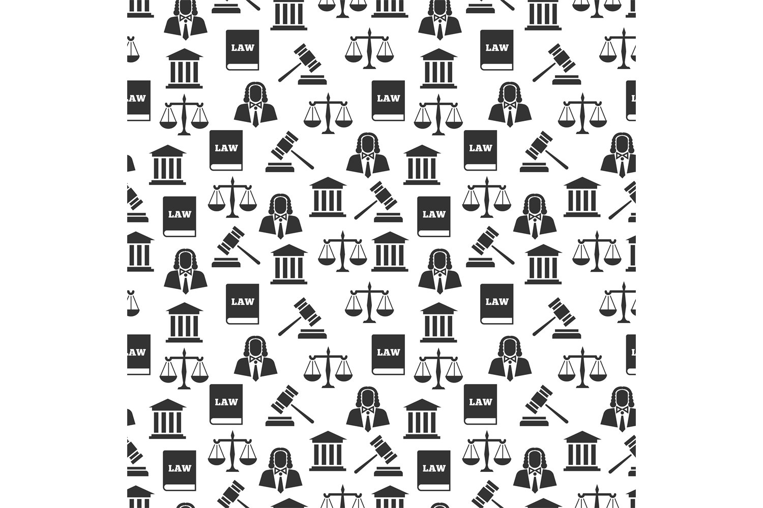 Law and justice seamless pattern (868330) | Patterns | Design Bundles