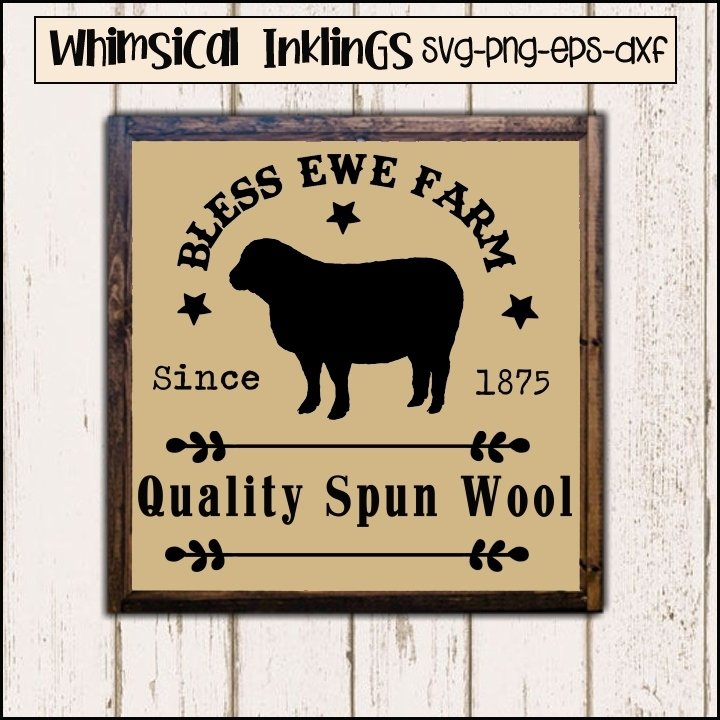 Bless Ewe Farm SVG (72674) | SVGs | Design Bundles