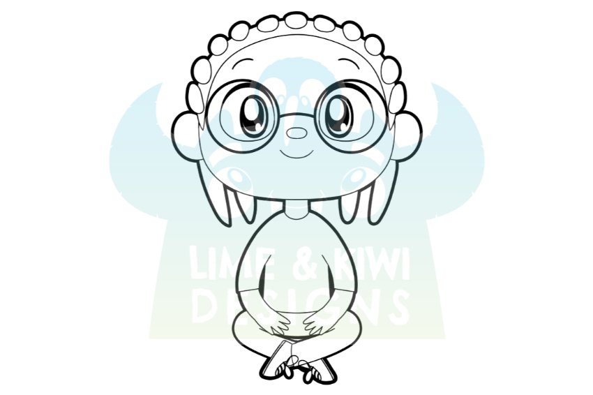 African American Kids Digital Stamps - Lime and Kiwi Designs (1121289 ...