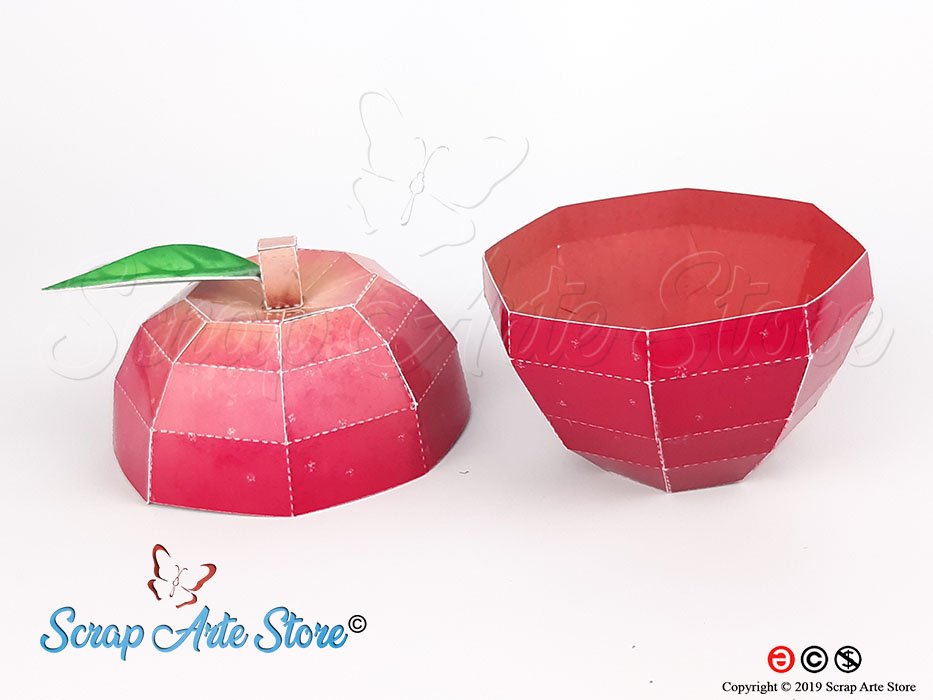 Apple box (346759) | Paper Cutting | Design Bundles