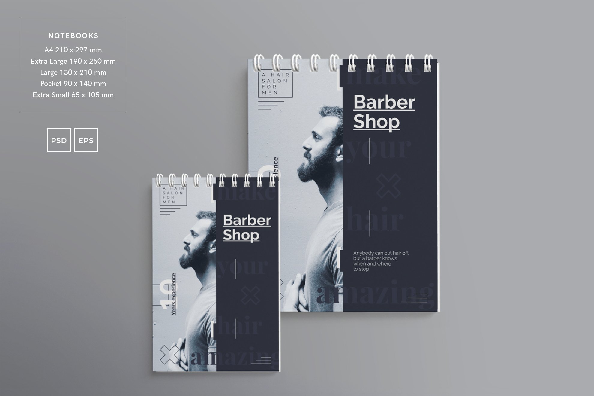 Barber Shop Hair Salon For Men Design Templates Bundle (115219 ...