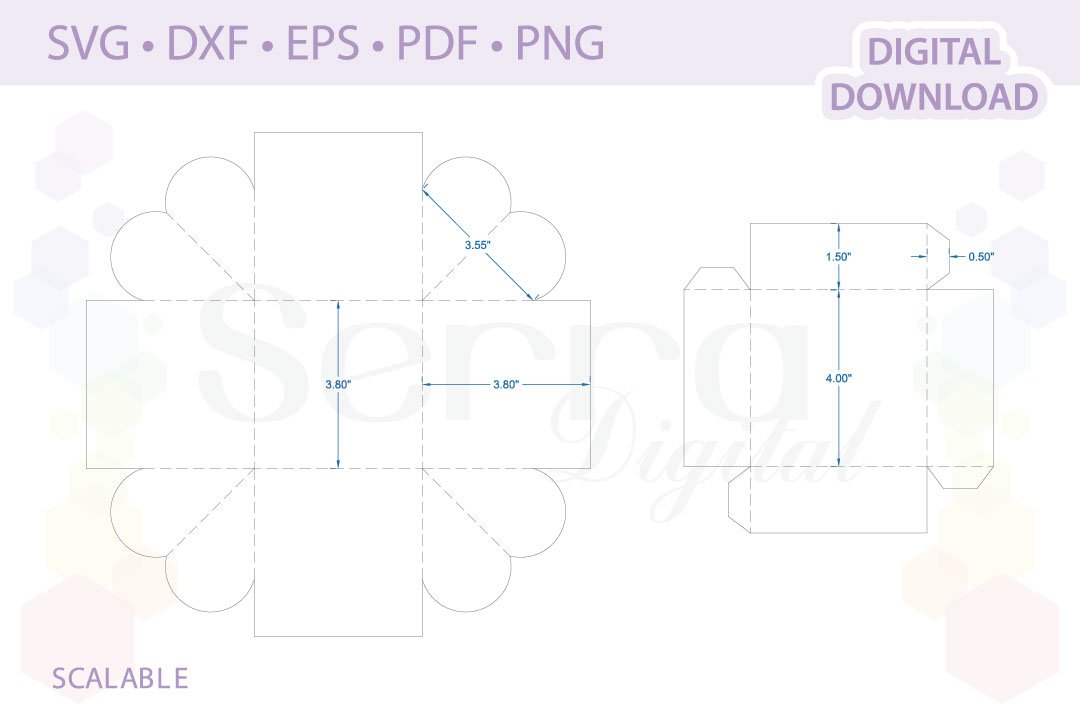 Square Explosion Boxes cut file (422139) | Paper Cutting | Design Bundles