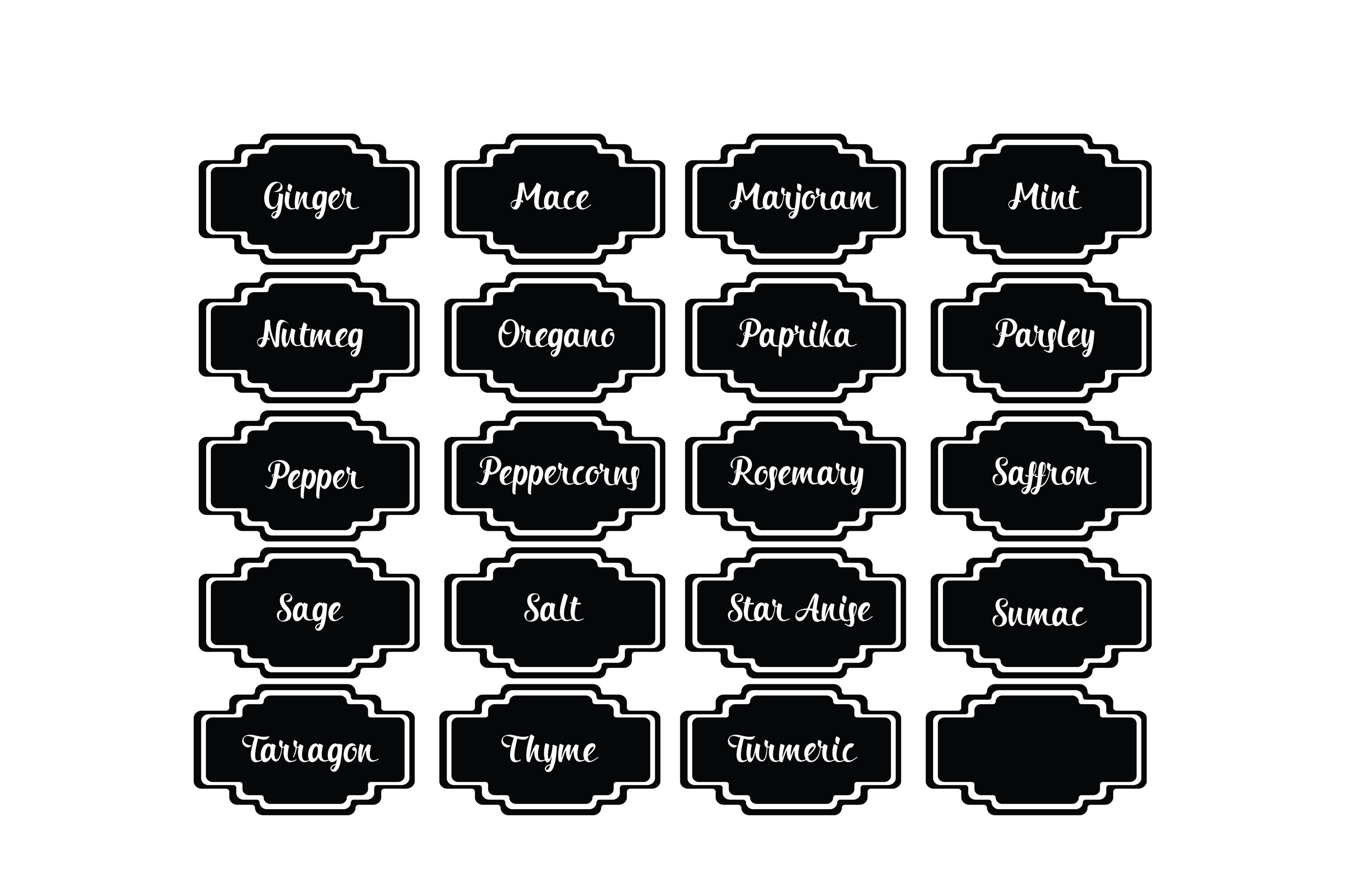 Kitchen Bundle-Spice Labels-Kitchen Designs-Kitchen Objects (275665 ...