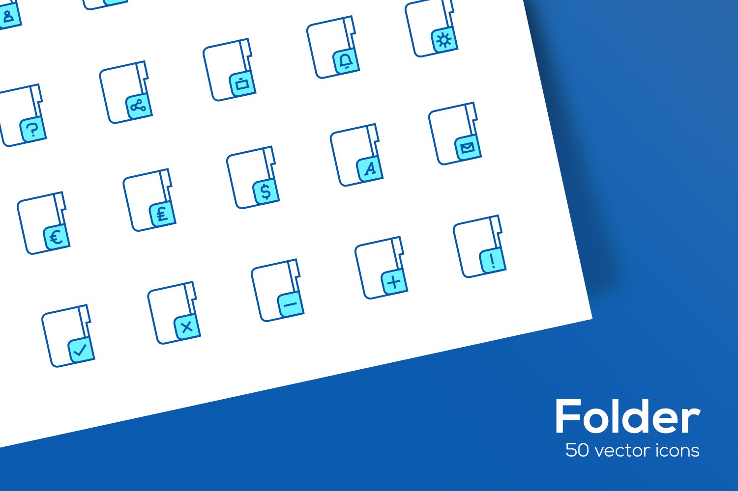 Folder Icons Set - SVG (830323) | Icons | Design Bundles