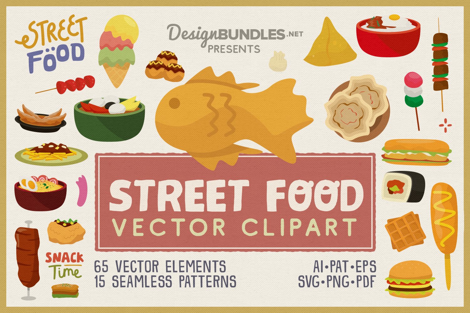 Street Food Vector Clipart Pack