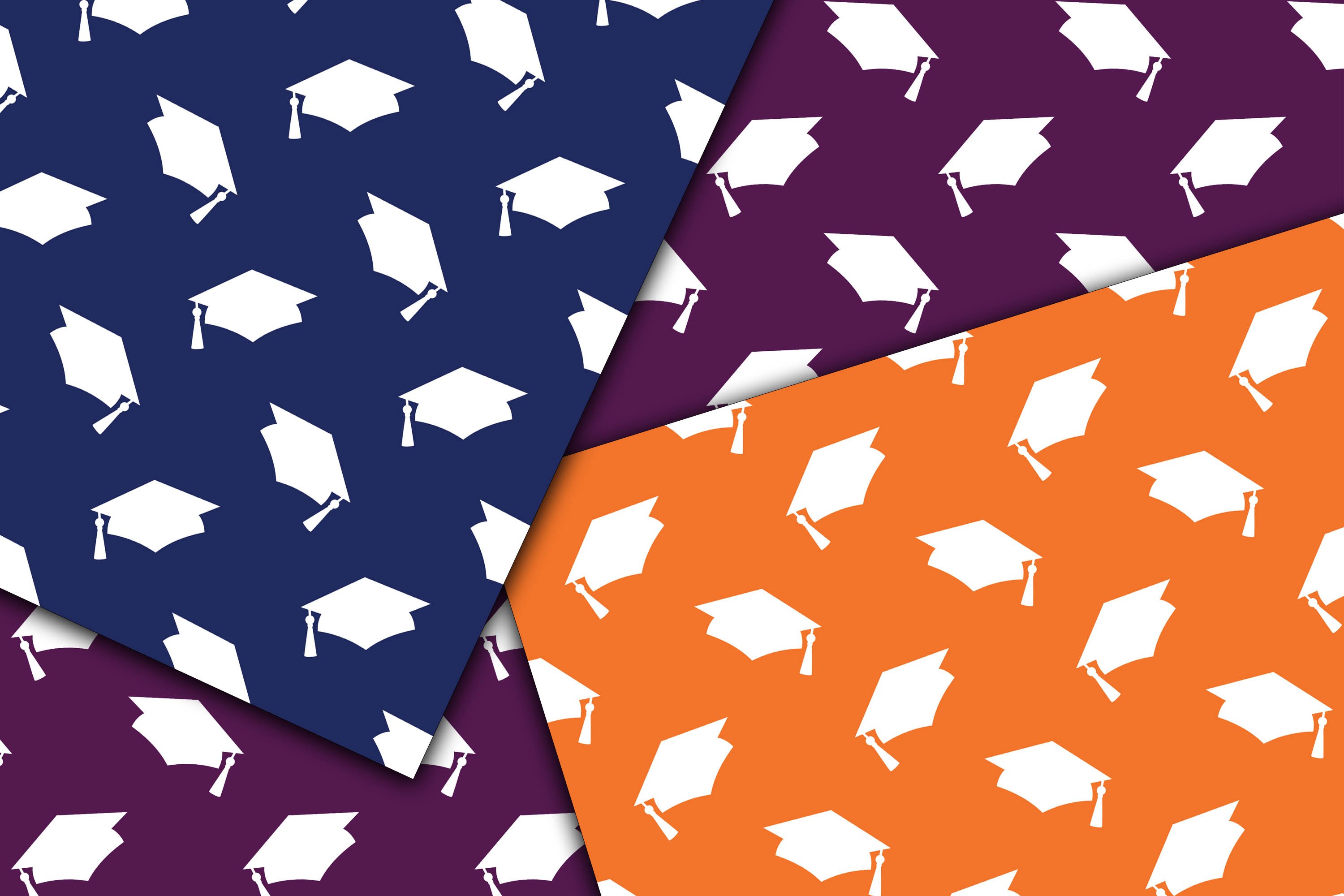 Graduation Digital Paper (253631) | Backgrounds | Design Bundles