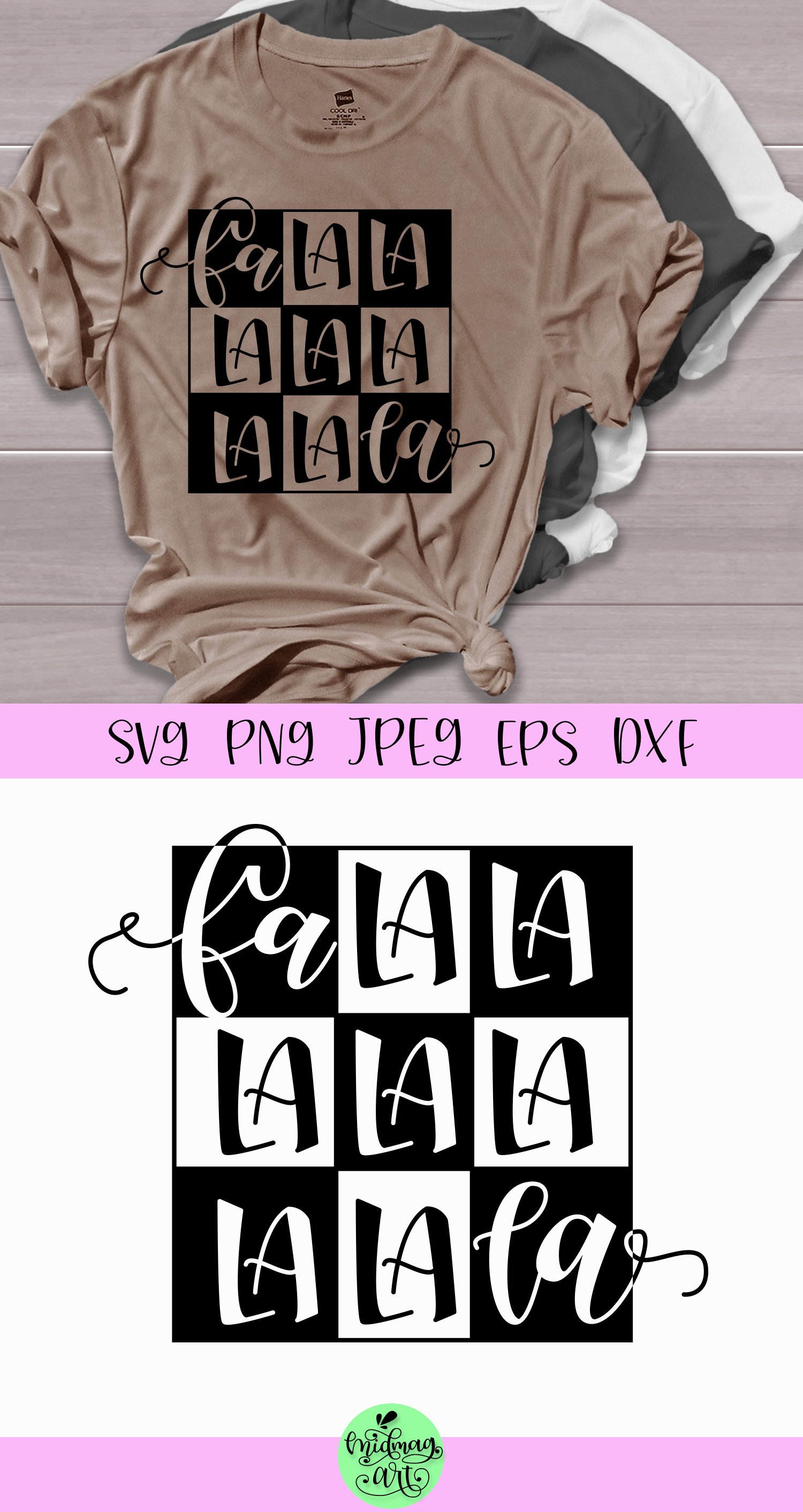 Fa la la la la svg, funny christmas svg (375943) | SVGs | Design Bundles