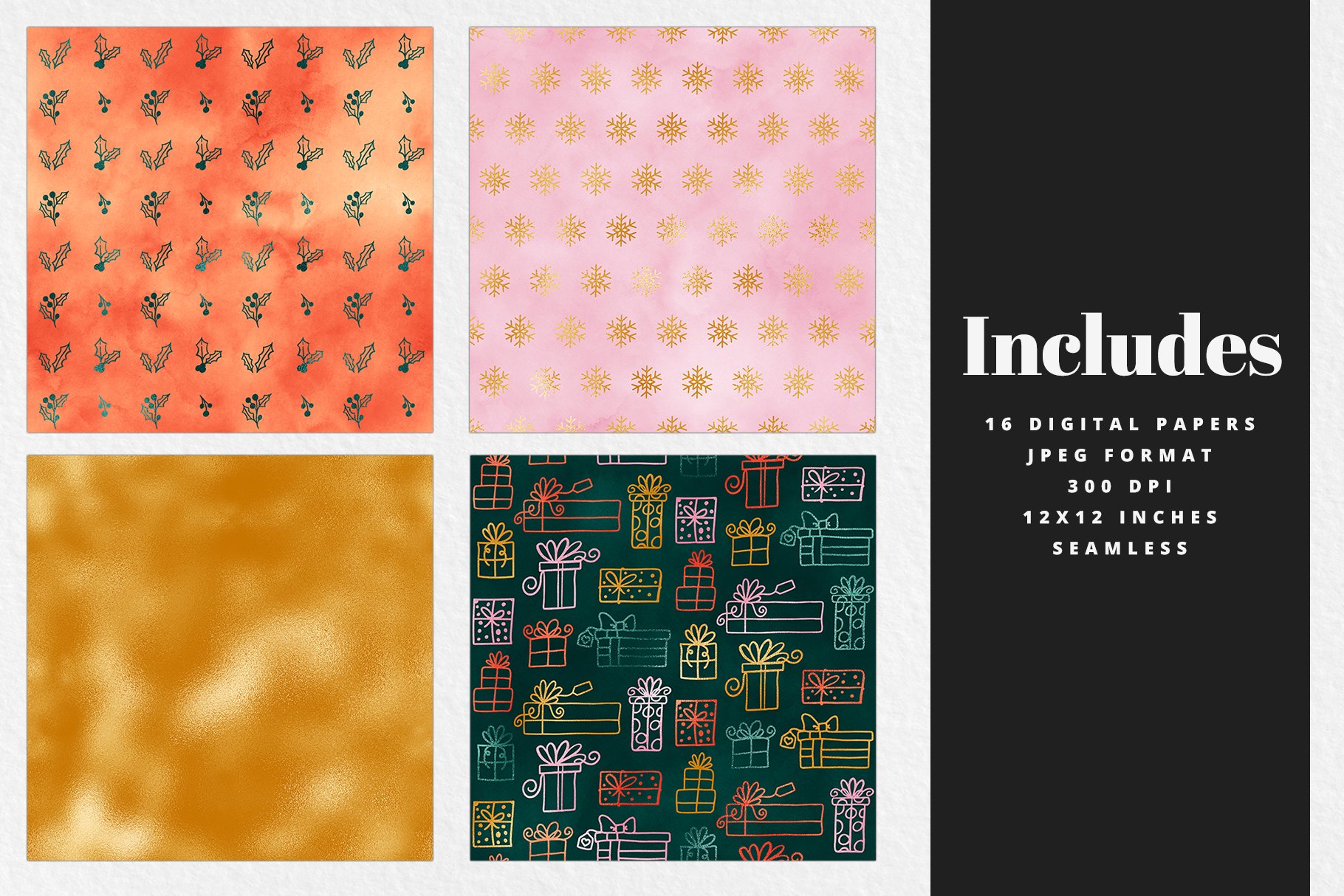 Noel Digital Paper Pack