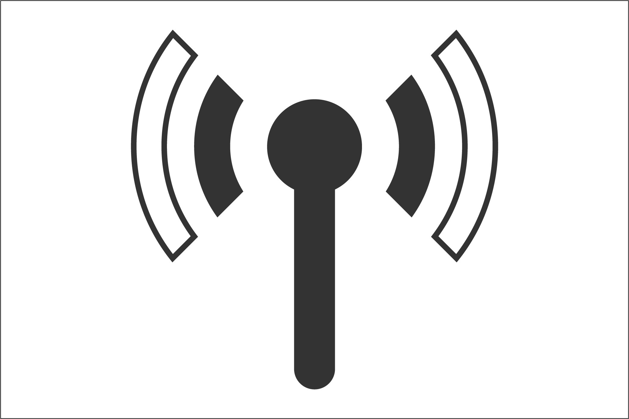 Signal symbol. Antenna icon. Radio wave strength (1323456) | Icons ...