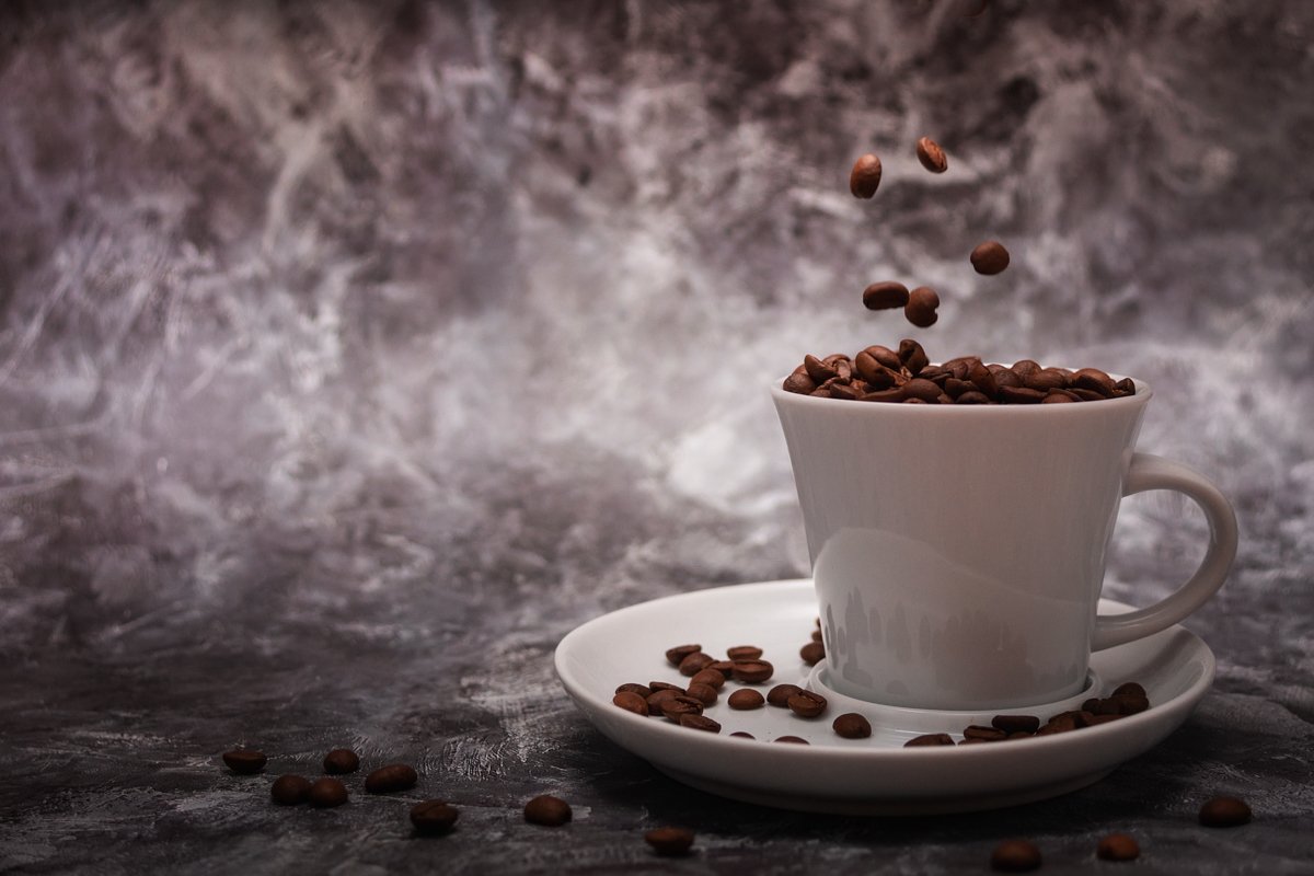 coffee Cup on marble background (1109998) | Textures | Design Bundles