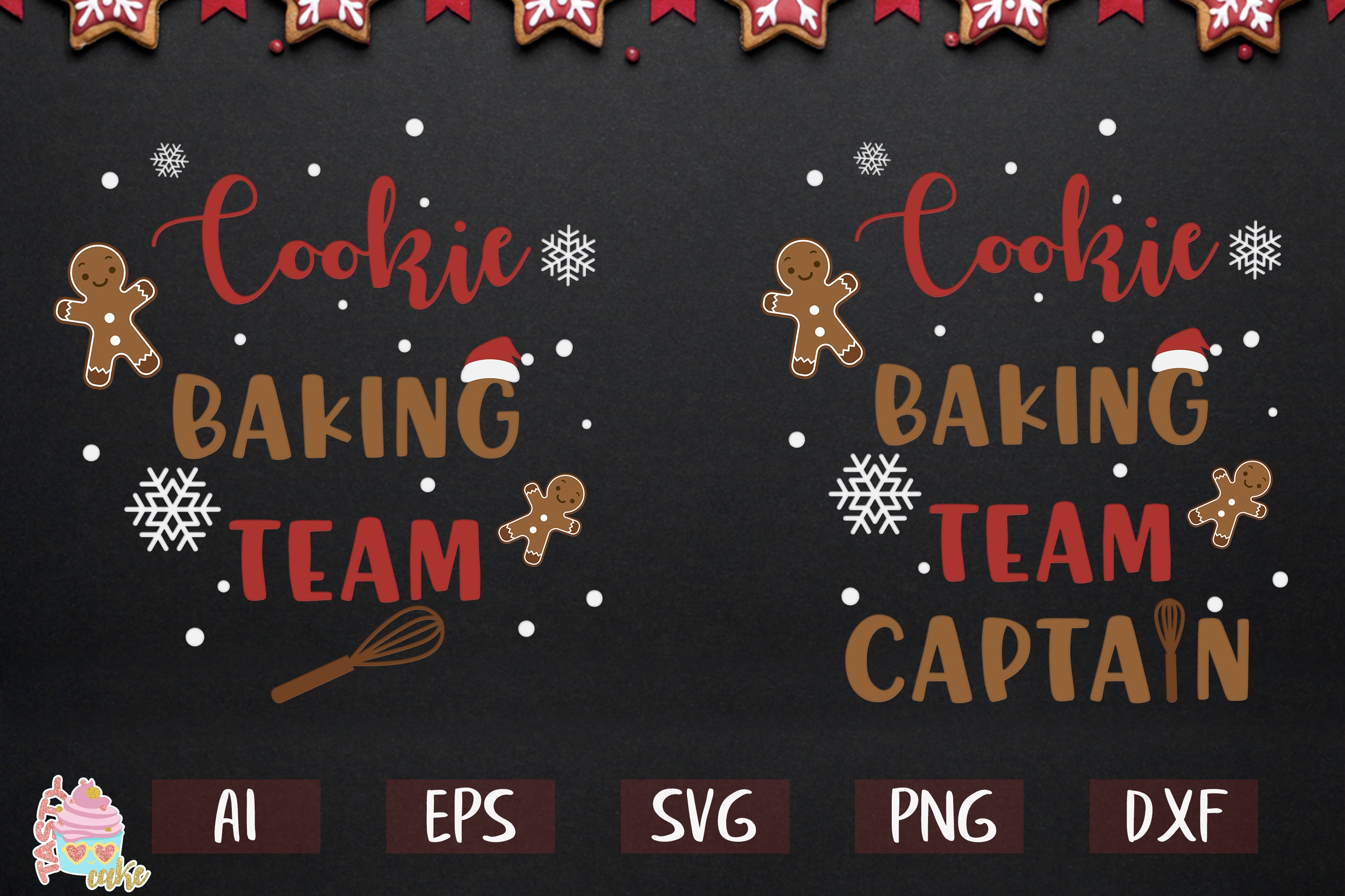 Cookie Baking Team Pack - Christmas Cut File (374301) | SVGs | Design ...