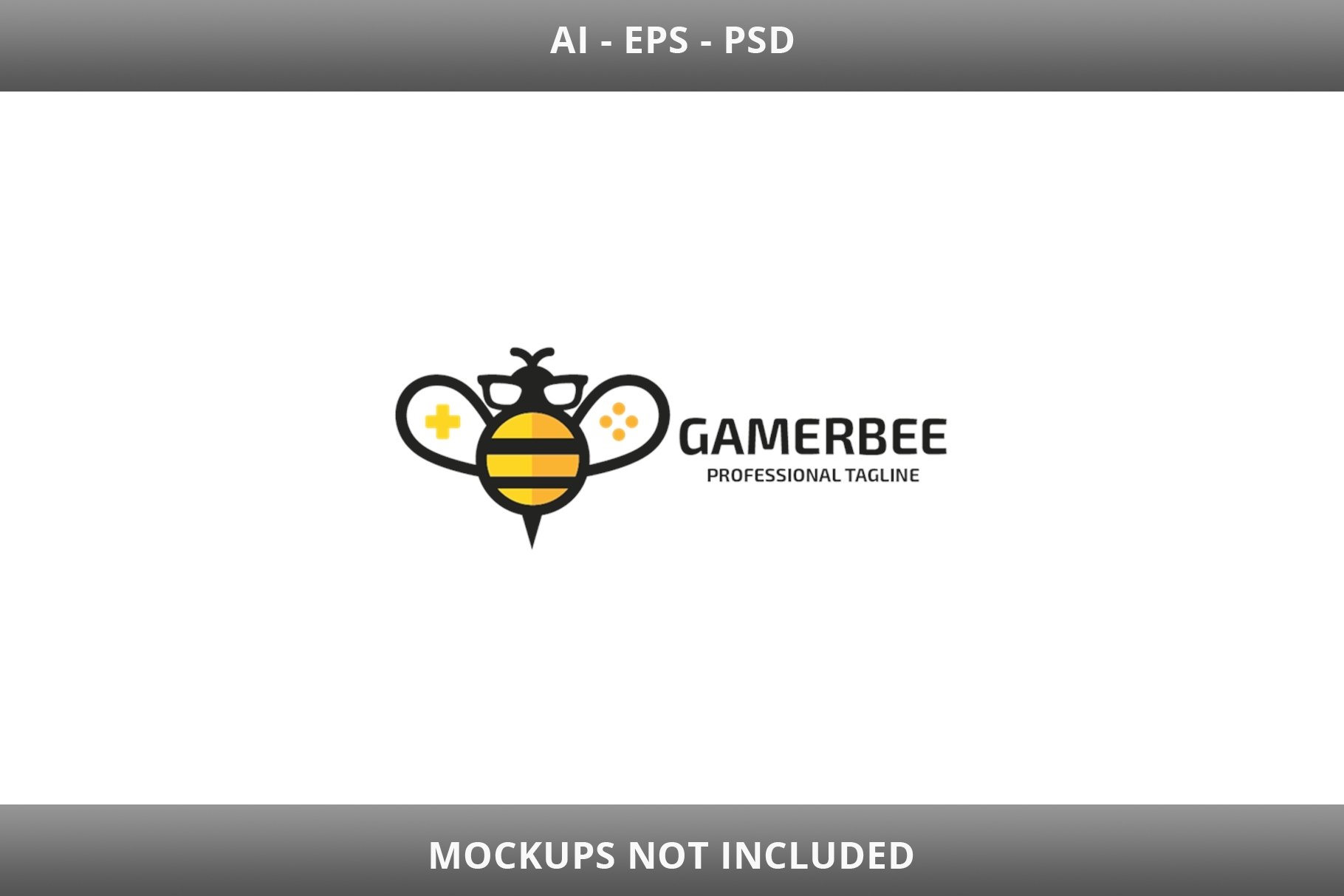 Gamer Bee Logo (649841) | Logos | Design Bundles