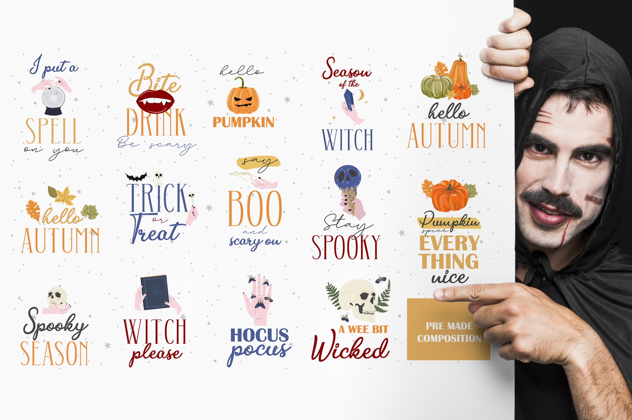 Halloween Magic Collection (886897) | Illustrations | Design Bundles