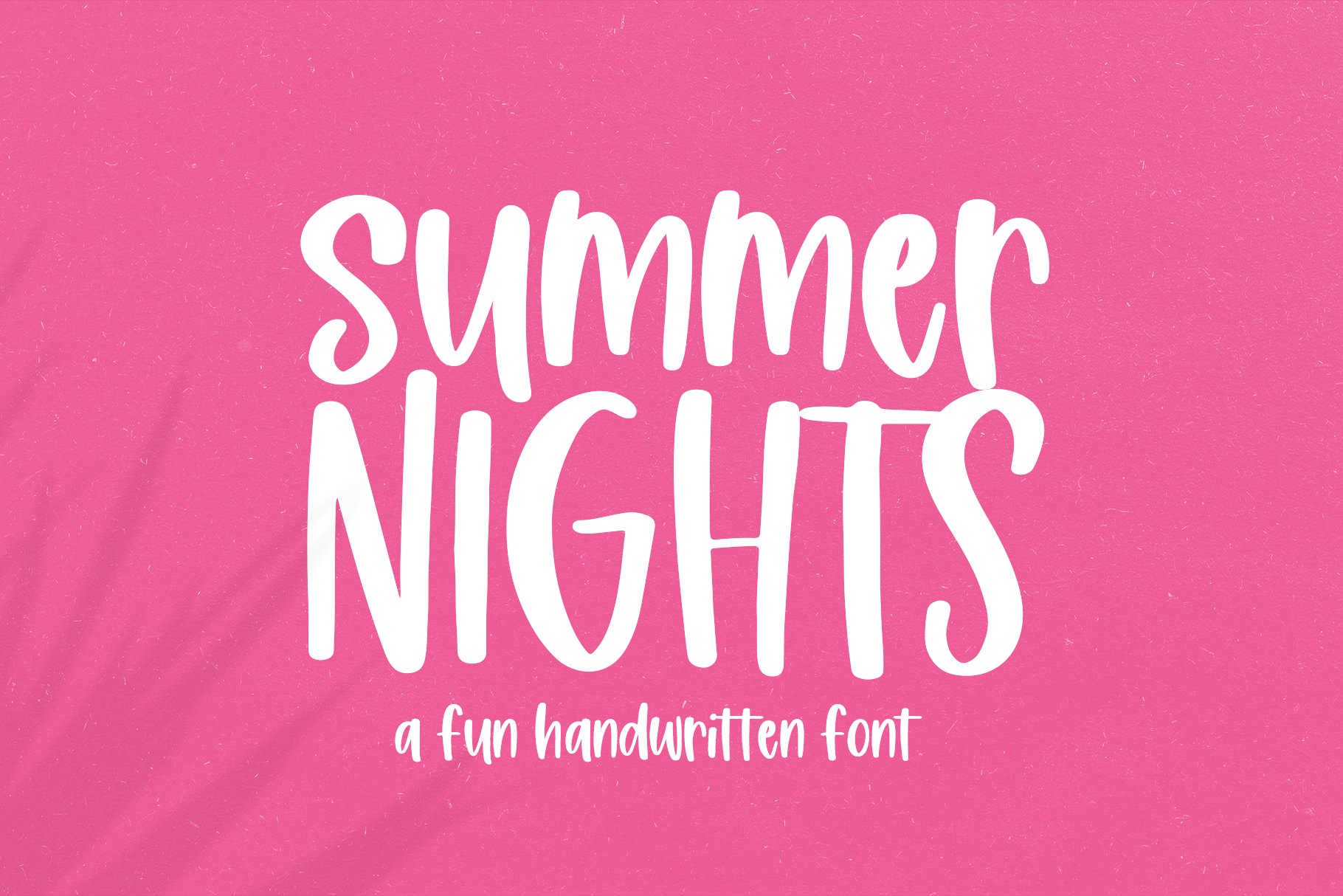 Summer Nights - A Fun Handwritten Font