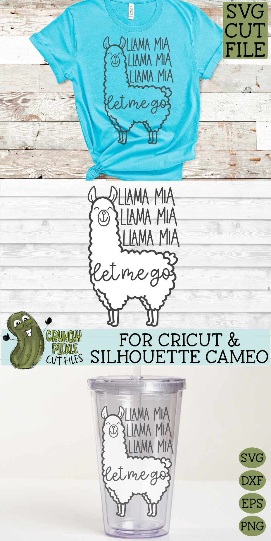 LLama Mia SVG Cut File (234582) | Cut Files | Design Bundles