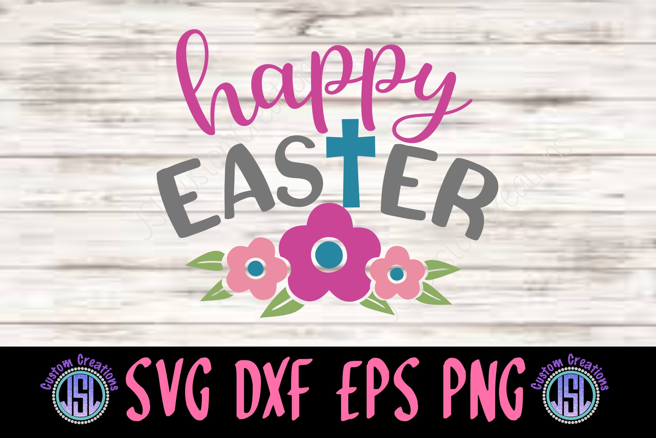 Happy Easter | SVG DXF EPS PNG Digital Cut File Download (230554 ...