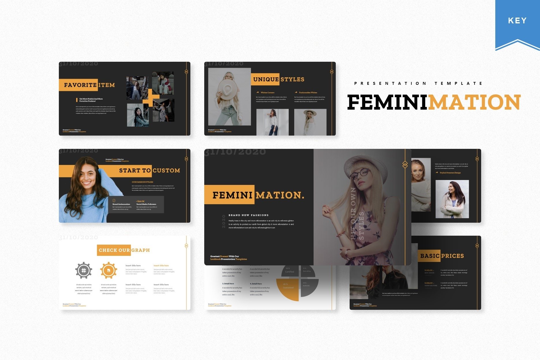 Feminimation | Keynote Template (1017847) | Presentation Templates ...