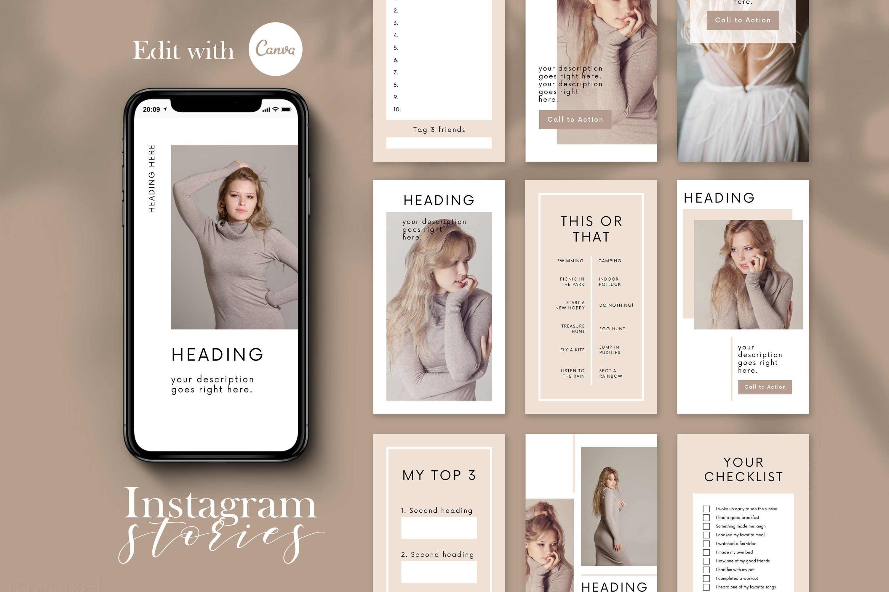 Instagram Story Templates Instagram Template Design Magazine Layout 