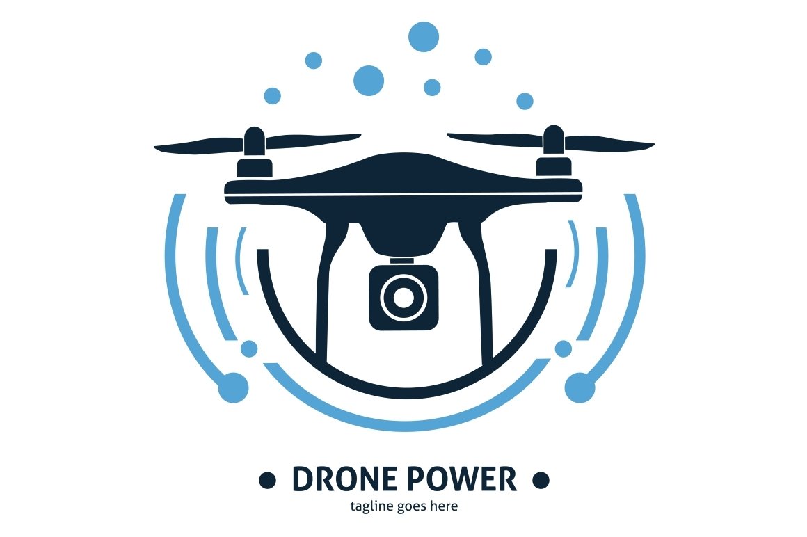 Drone Power Logo (661189) | Logos | Design Bundles