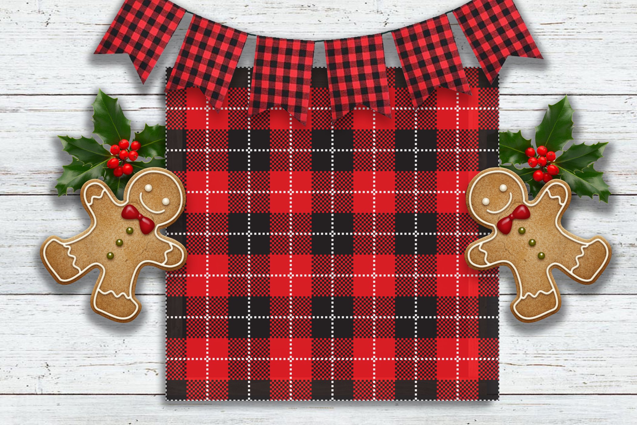 Buffalo Plaid scrapbooking paper pack. CHRISTMAS PLAIDS (1052760 ...