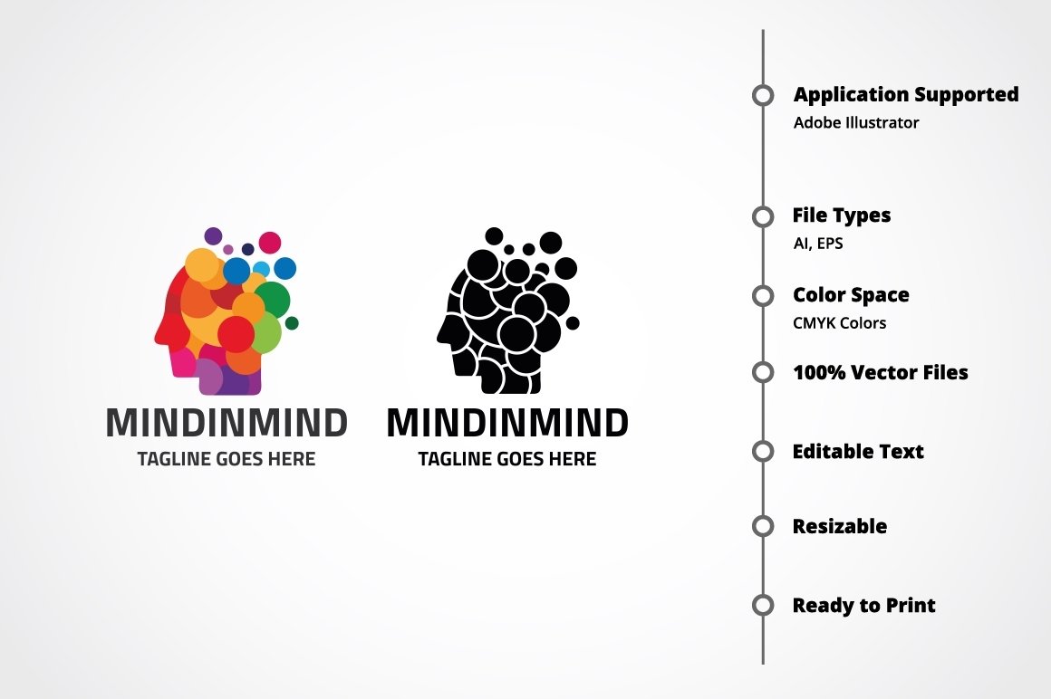 Mind in Mind Logo (675729) | Logos | Design Bundles