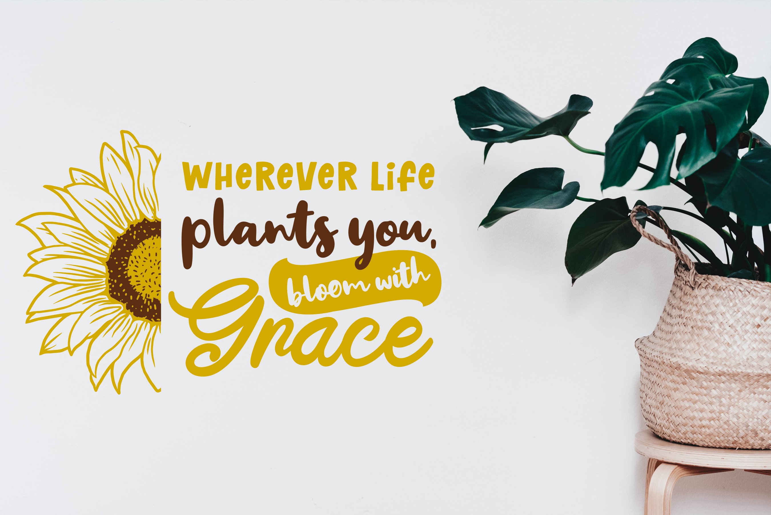 24 sunflower quote & motivation design (1176665) | Cut Files | Design ...