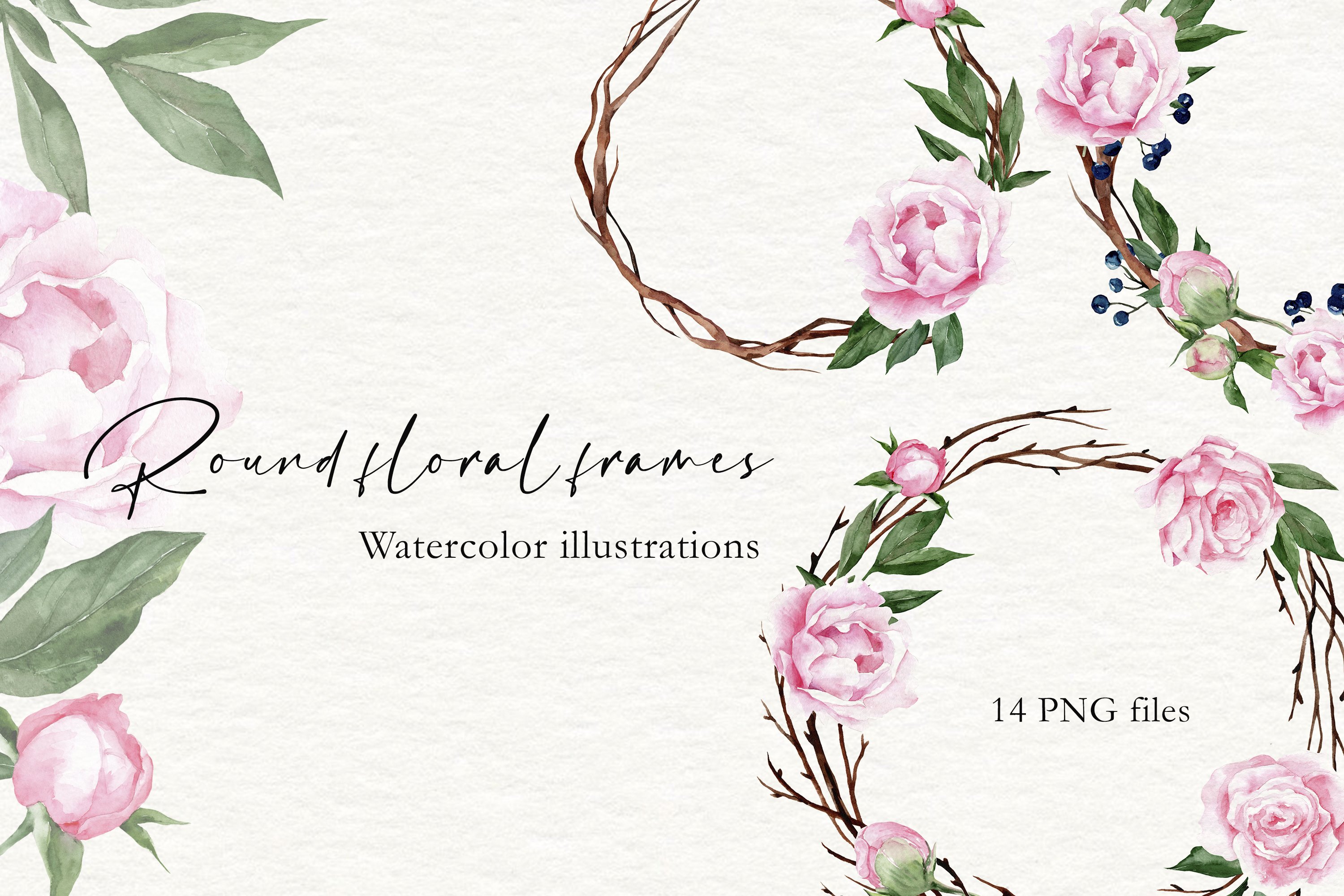 Pink Flowers Borders And Frames