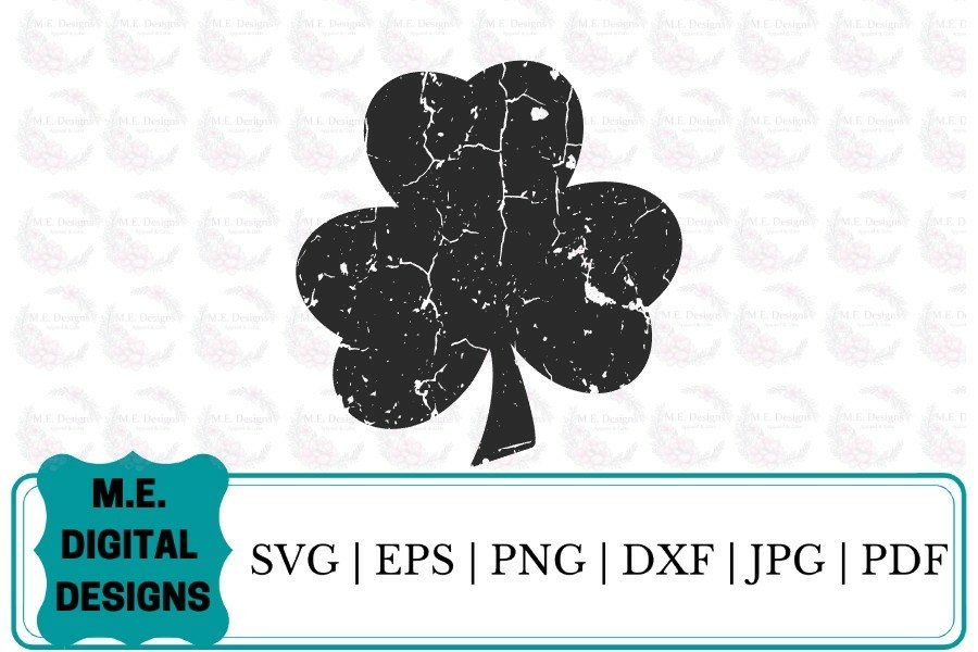 Distressed Shamrock (1268625) | SVGs | Design Bundles